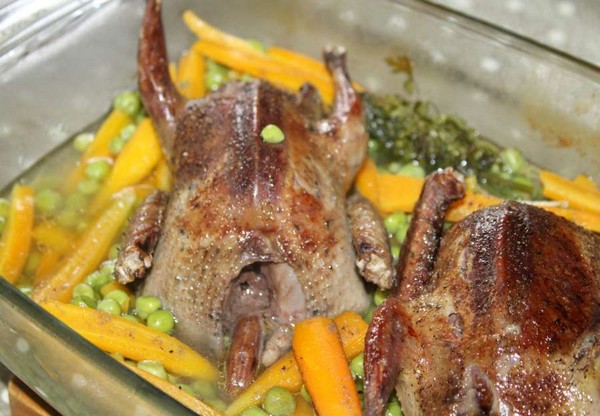 Recette Pigeons aux petits pois carottes - Magazine Omnicuiseur