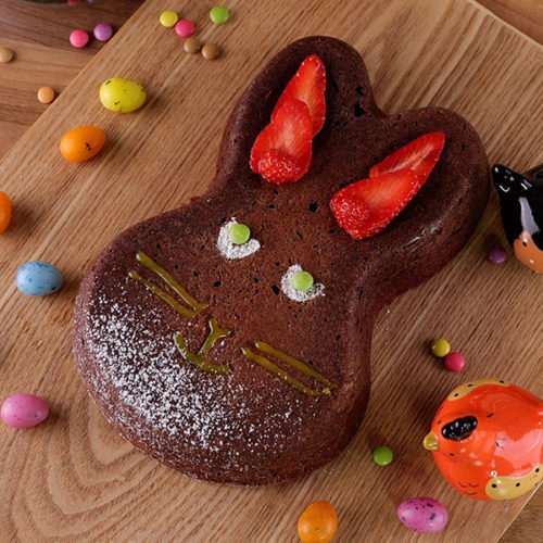 Recette Gâteau Lapin de Pâques au chocolat - Magazine Omnicuiseur