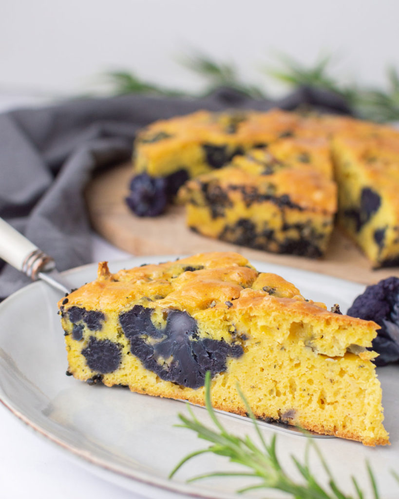 Recette Gâteau de chou fleur violet sans gluten - Magazine Omnicuiseur